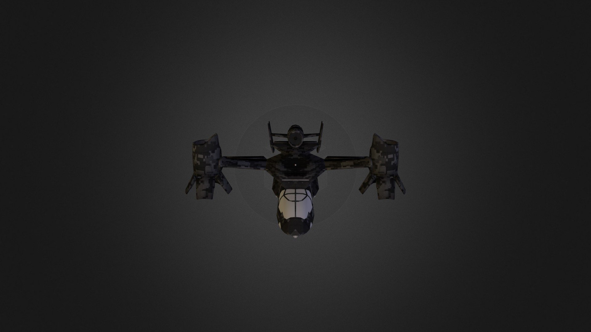 VTOL warship - 3D model by apountney [c0e4513] - Sketchfab