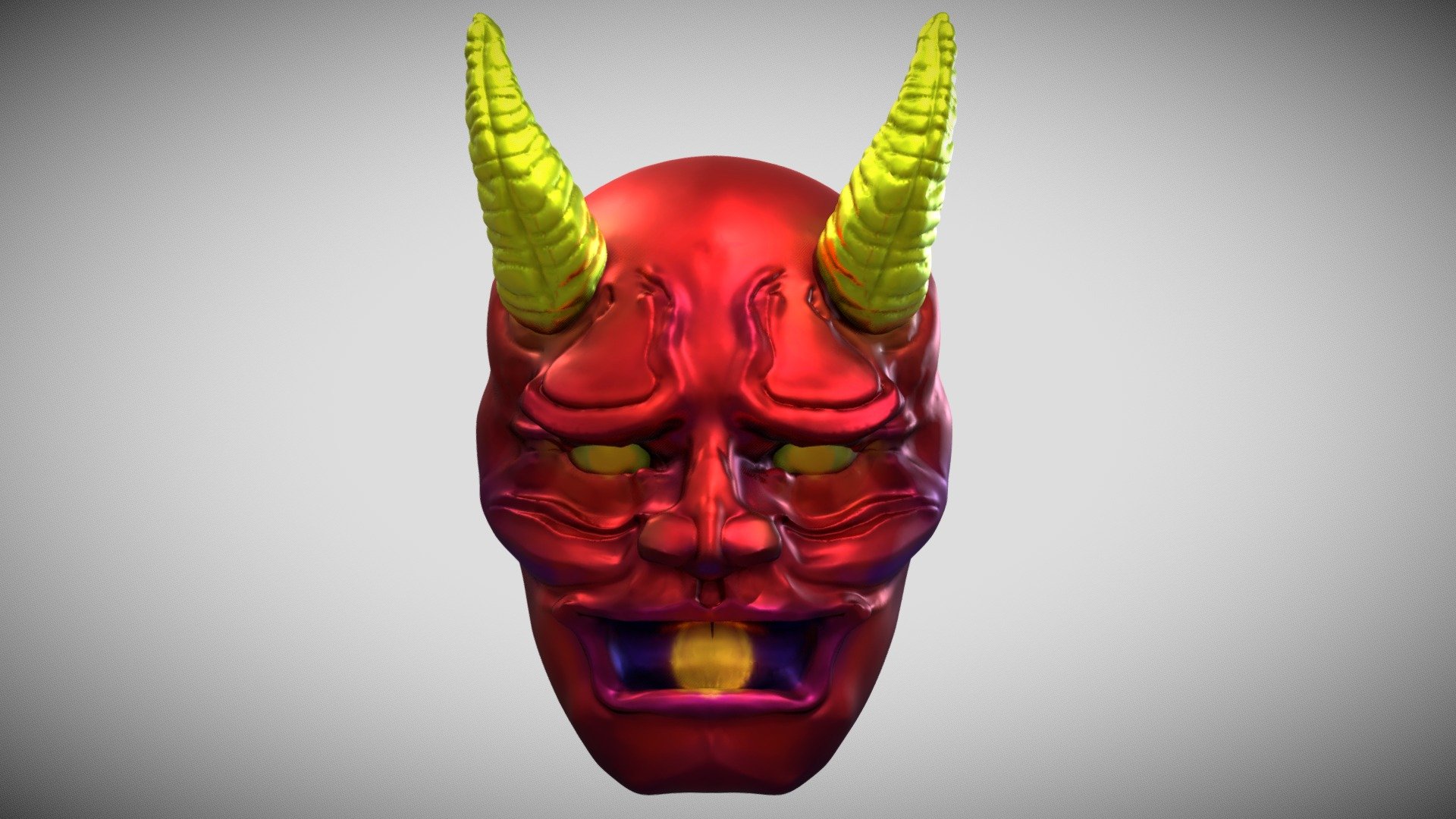 Red Modern Yokai - 3D model by MVO2025 [c0e5b31] - Sketchfab