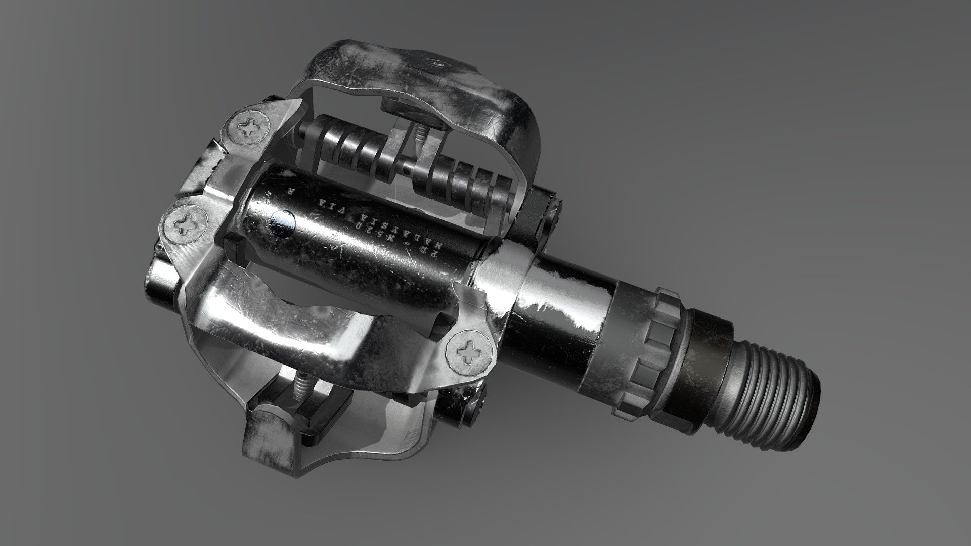 Bicycle padal PD-M520 - 3D model by serg_cher [c0e6178] - Sketchfab