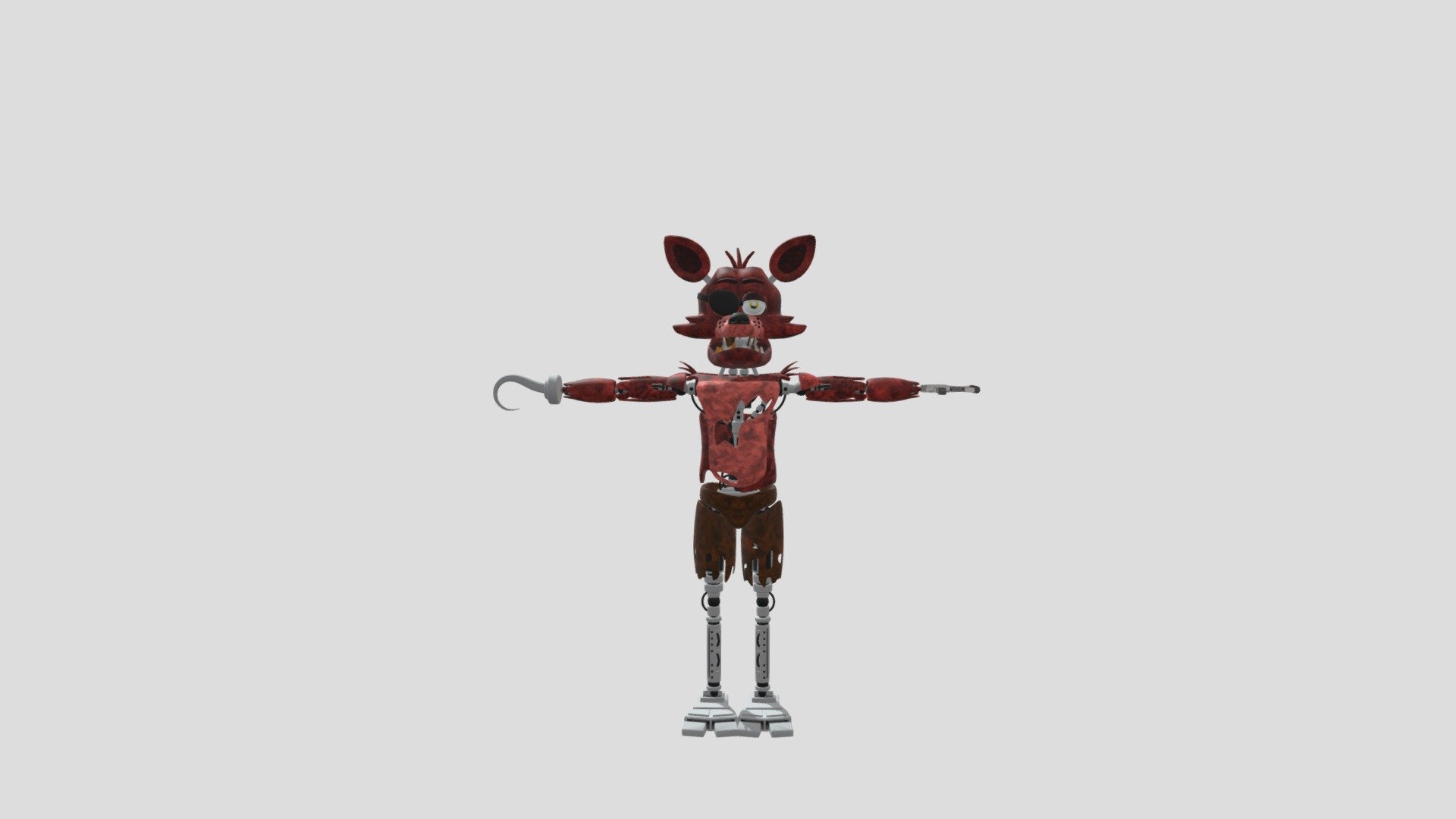 Foxy remake - Download Free 3D model by dwall8611 [c0e7ad8] - Sketchfab