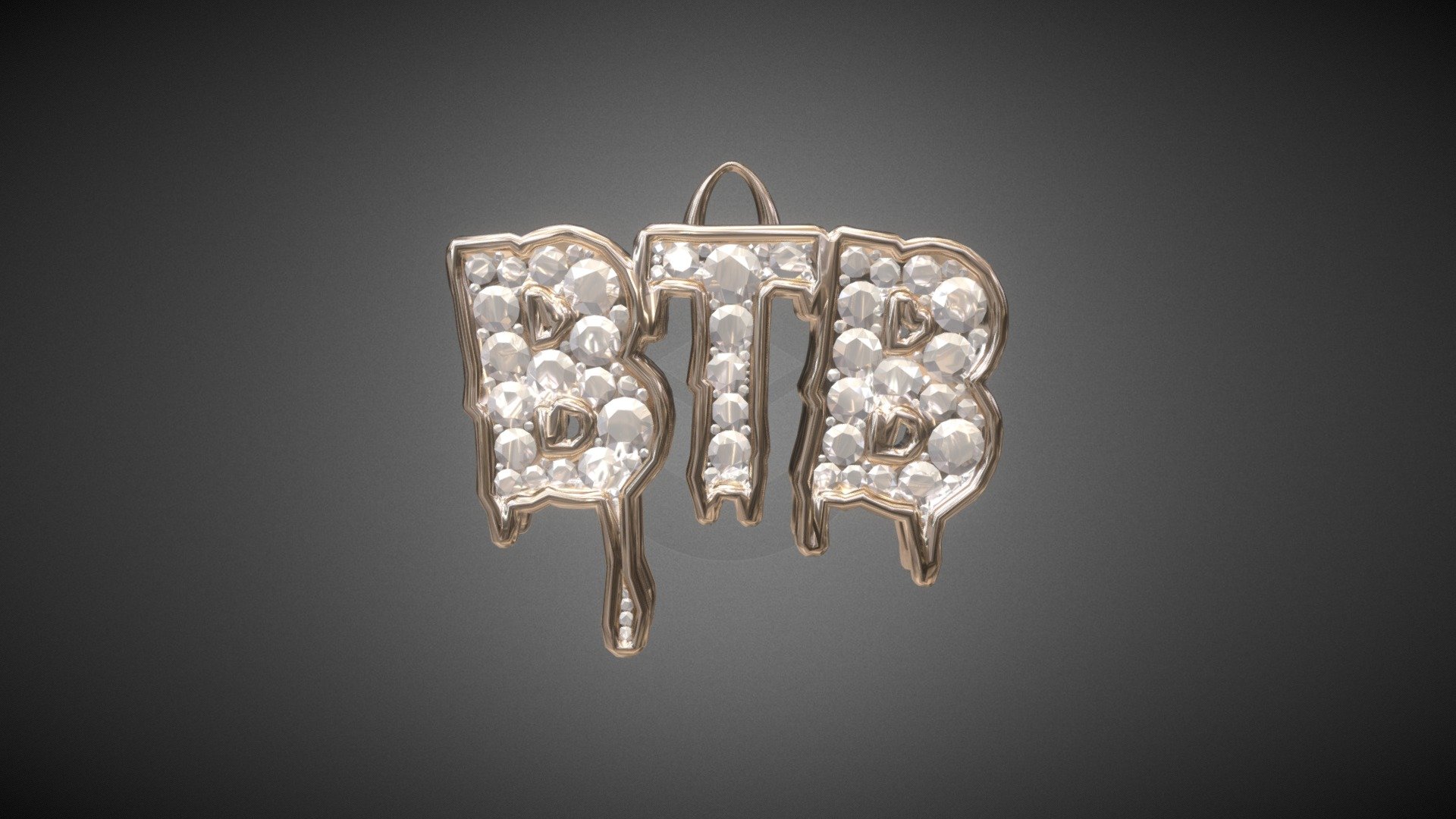 BTB Gold Pendant - 3D model by BrokenToolBox [c0eb04c] - Sketchfab
