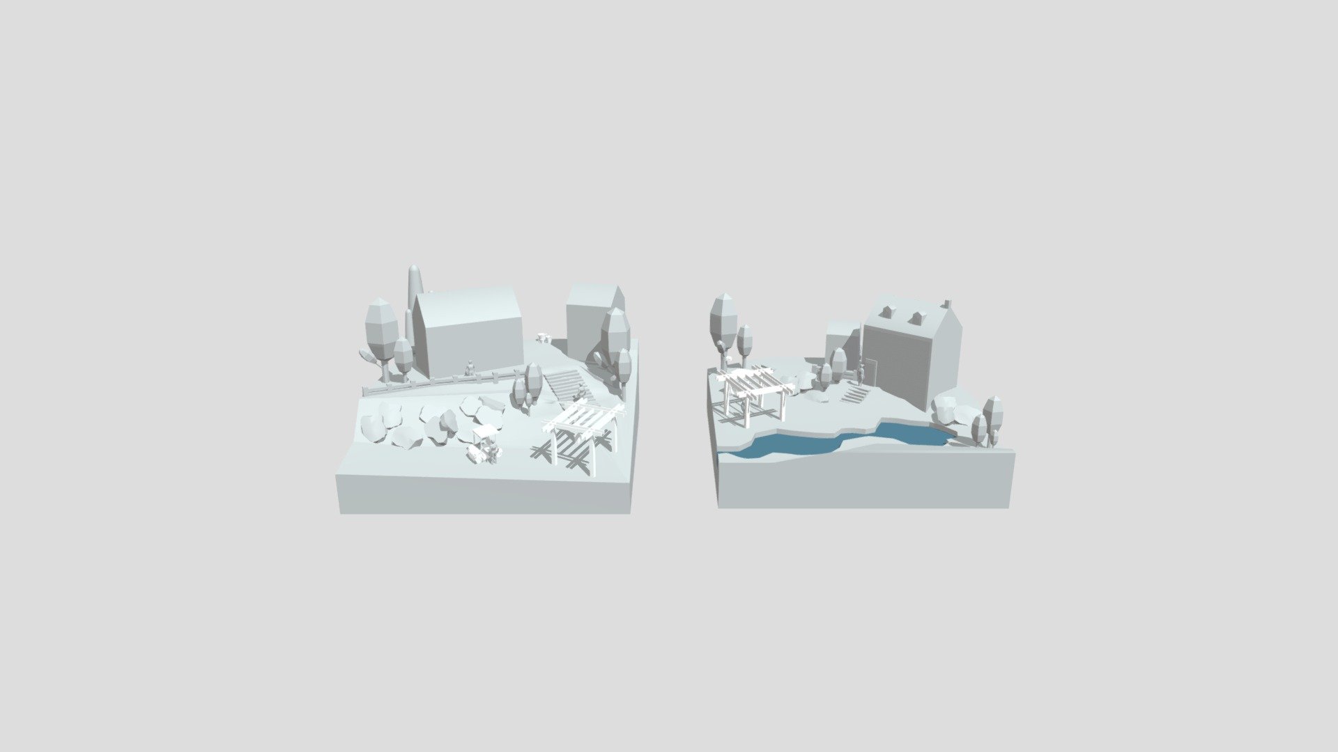 Grandma's House - Blockout - 3D model by LanderD [c0eb2ca] - Sketchfab