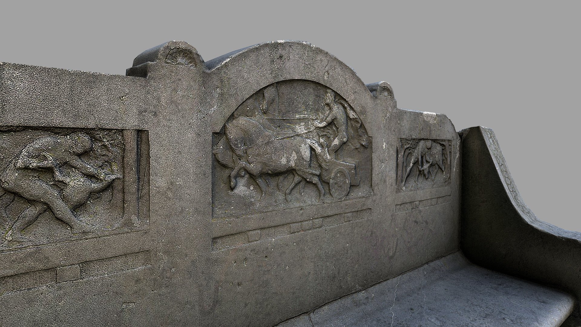 Stone Bench [3D Scan] -Low Poly- - Download Free 3D model by imbace ...