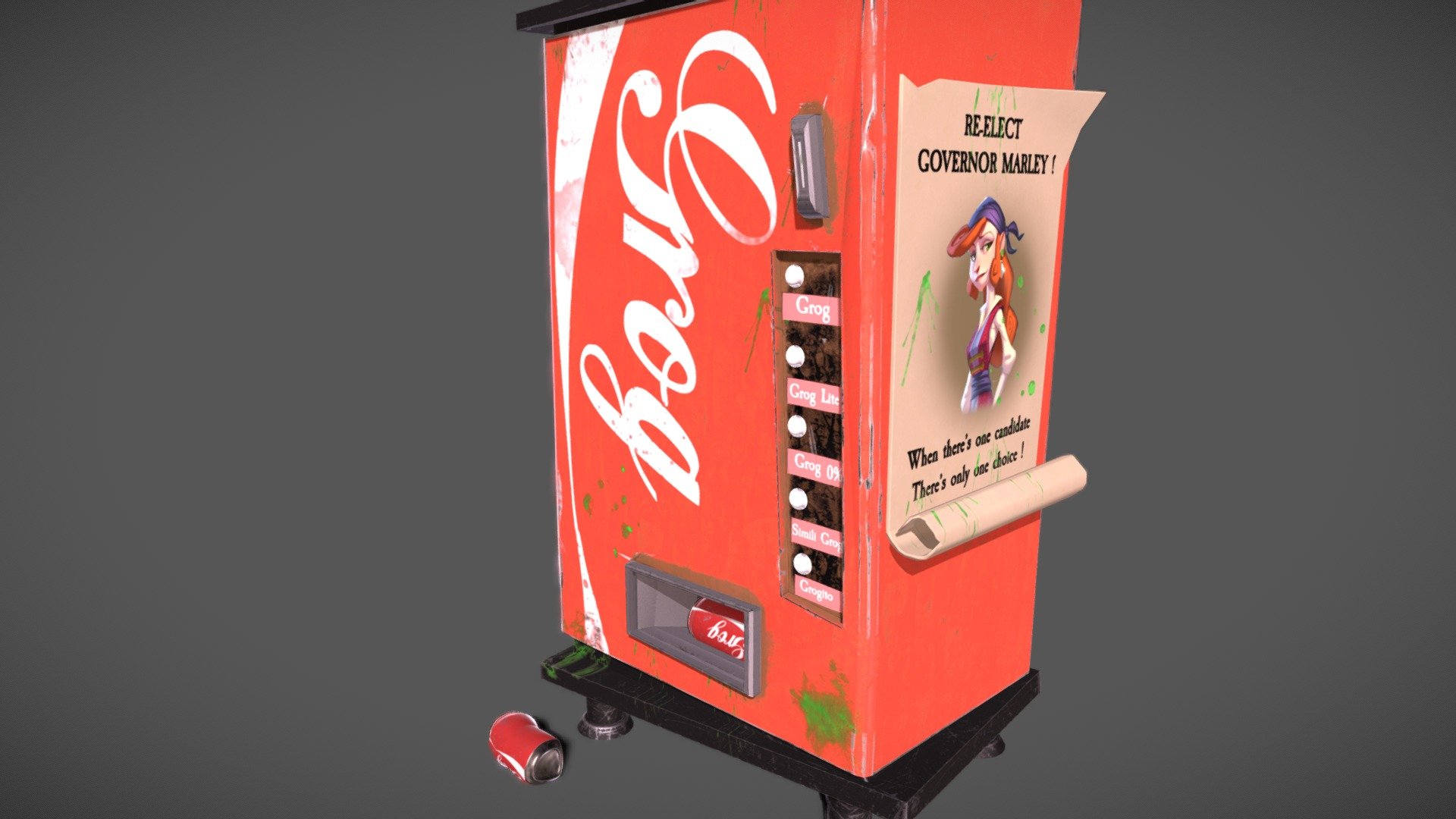 Grog Dispenser - Monkey Island Inspired - Download Free 3D model by ...