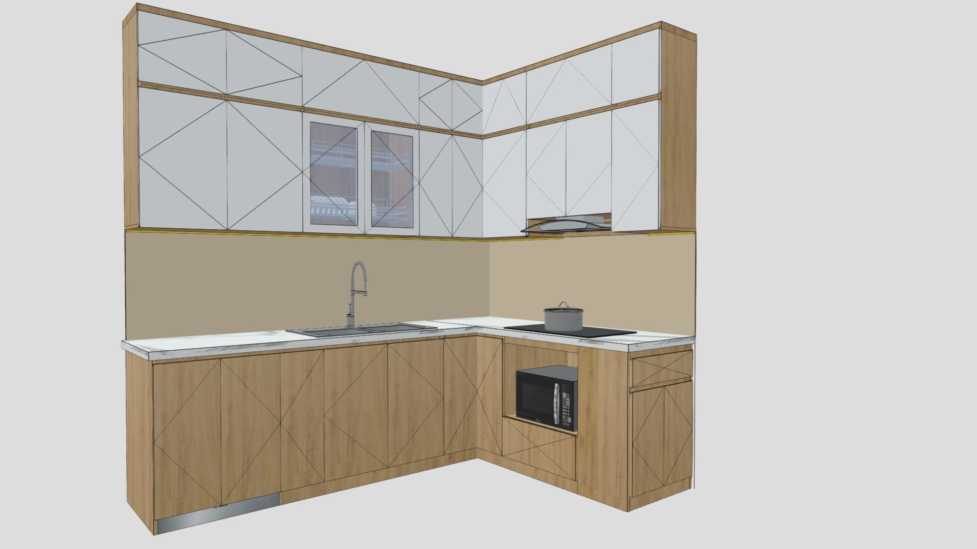 Tu bep c Loan - 3D model by HMK INTERIOR (@tanbi1991) [c0ee745] - Sketchfab
