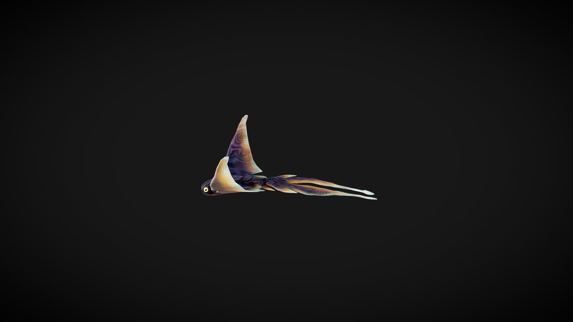 Flying ray - 3D model by Bastien De Santis (@Bastien.De.Santis ...