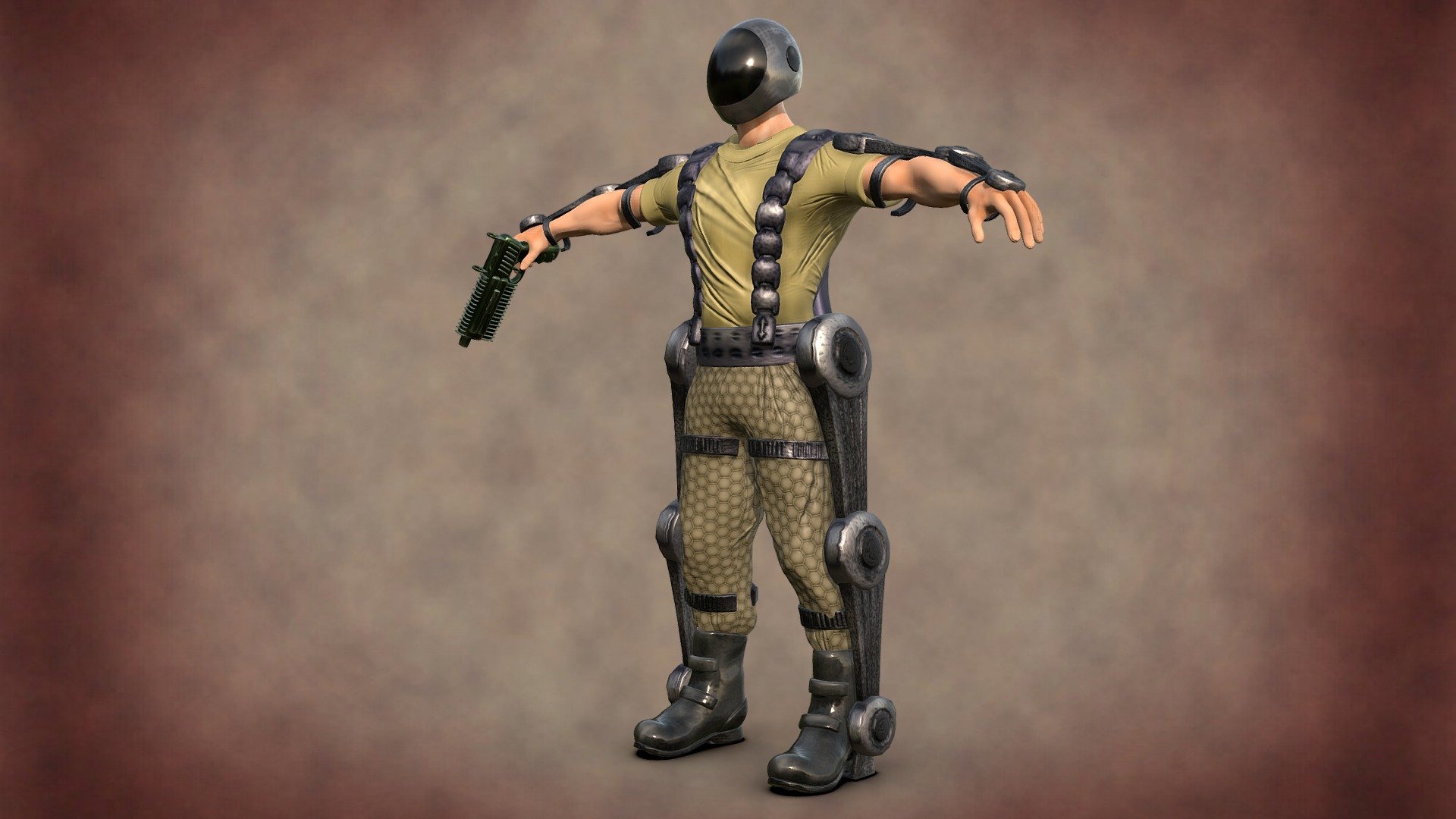 Rigged for UE4/UE5 - Exoskeleton - free - Download Free 3D model by ...