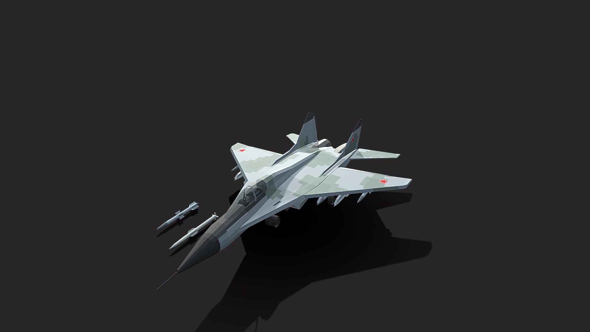 Low poly Mig 29 - Download Free 3D model by SIpriv (@S1Priv) [c0f08d6 ...