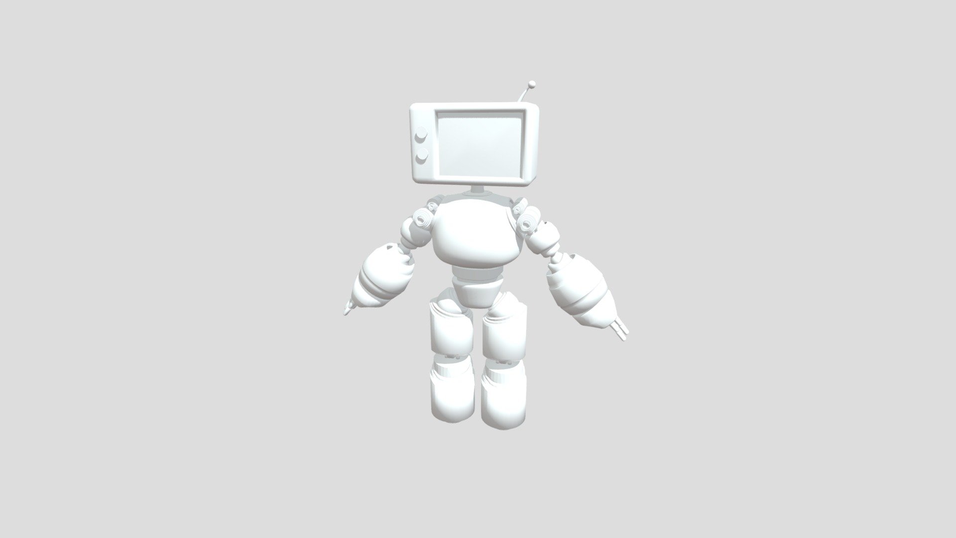 TV Robot - 3D model by WTKRS (@wout.business) [c0f1aef] - Sketchfab
