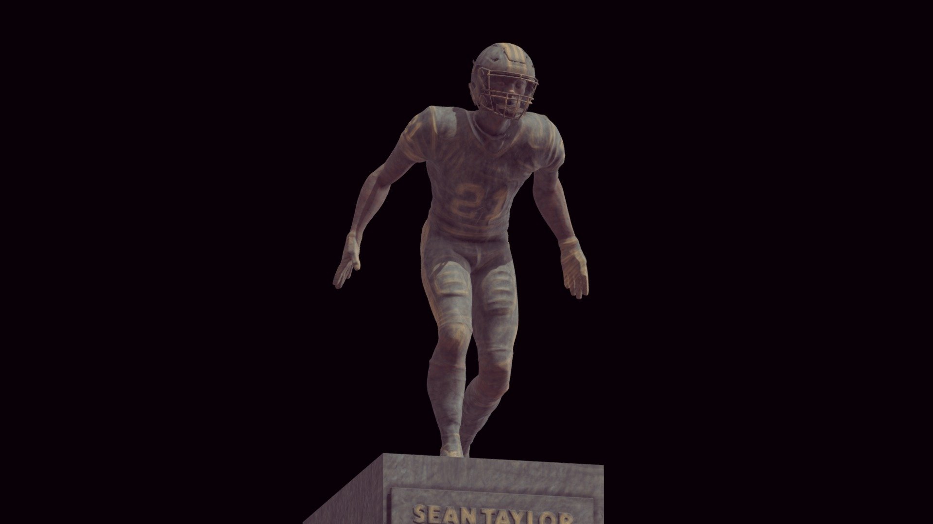 sean taylor tackle pose - 3D model by lestersculpt [c0f2730] - Sketchfab