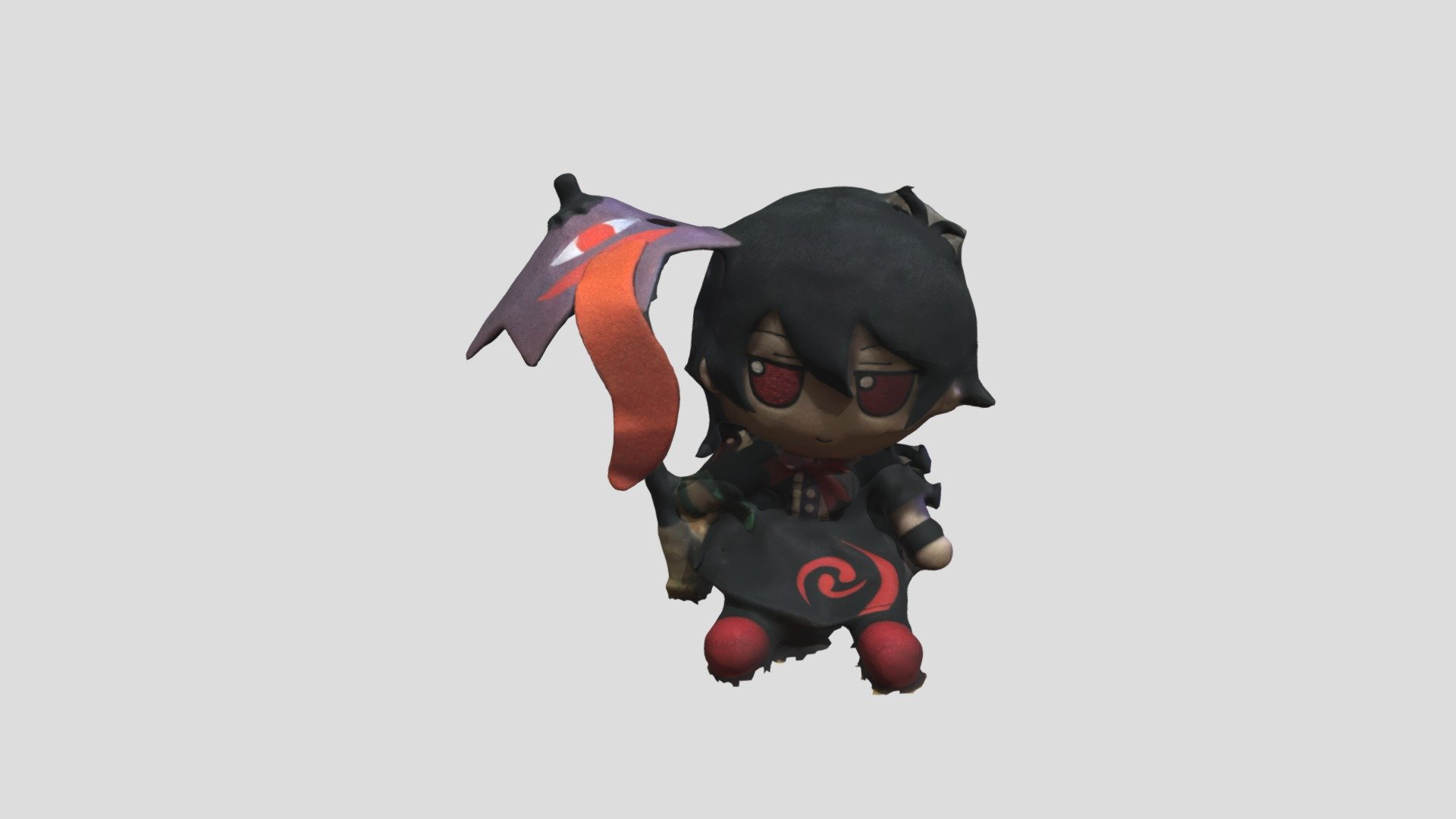 Nue Houjuu Fumo With Umbrella (3D Scan) - Download Free 3D model by P00dle [c0f4ee5] - Sketchfab