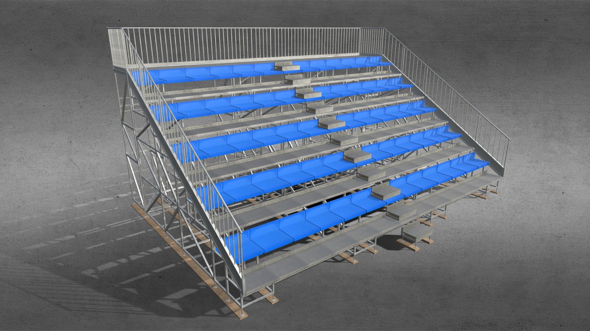 Spectator Stand - Mid Poly Model (4k Texture) - Buy Royalty Free 3D ...