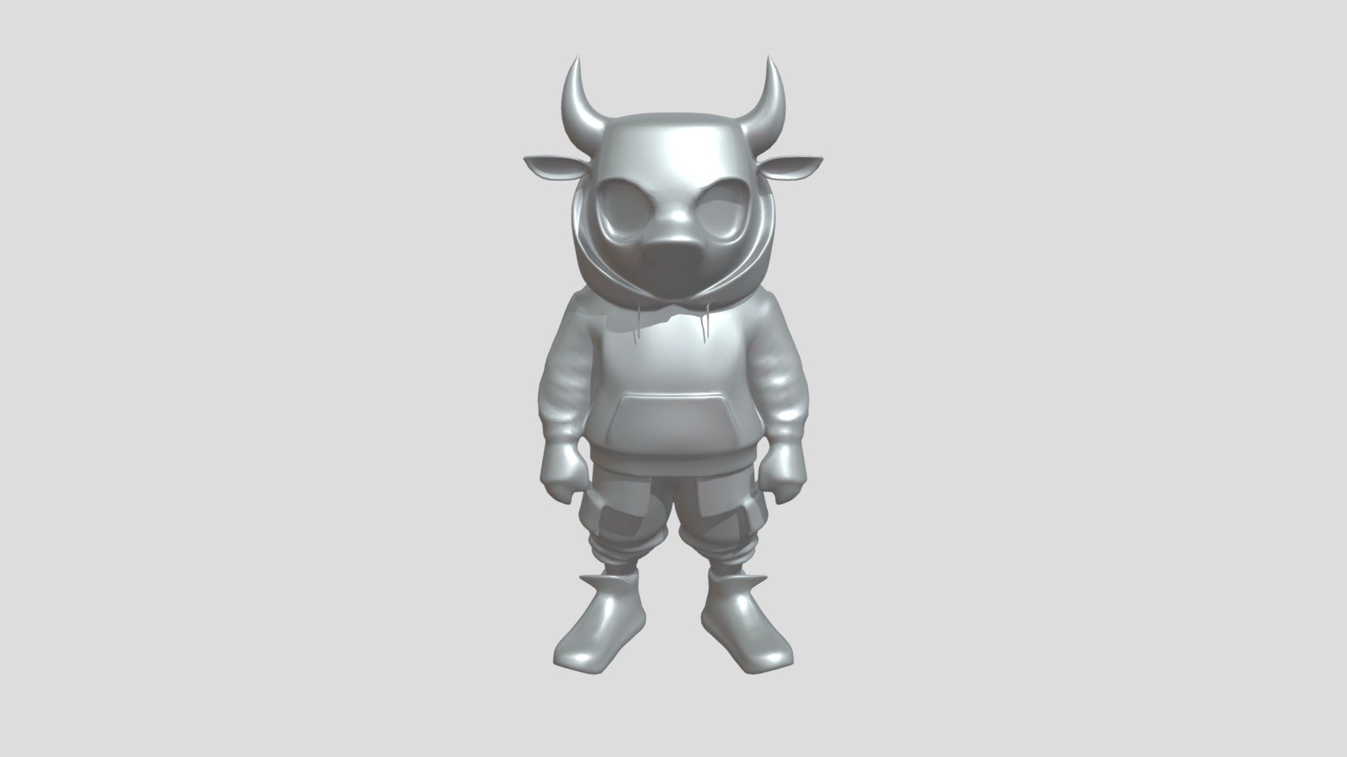 Bull-themed anthropomorphic figure - Download Free 3D model by ...