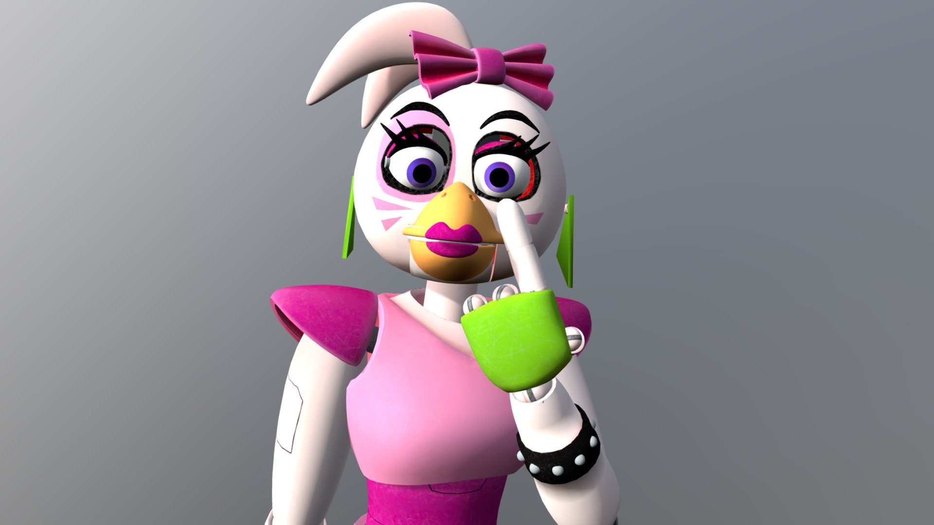 Glamrock Chica Pose 2 3d Model By Godzilla Iamthayn [c0f7675