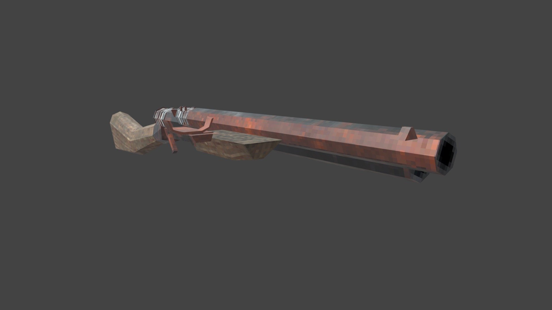 Low Poly Old Double Barrel Shotgun - 3D model by JakobWoods [c0f8895 ...