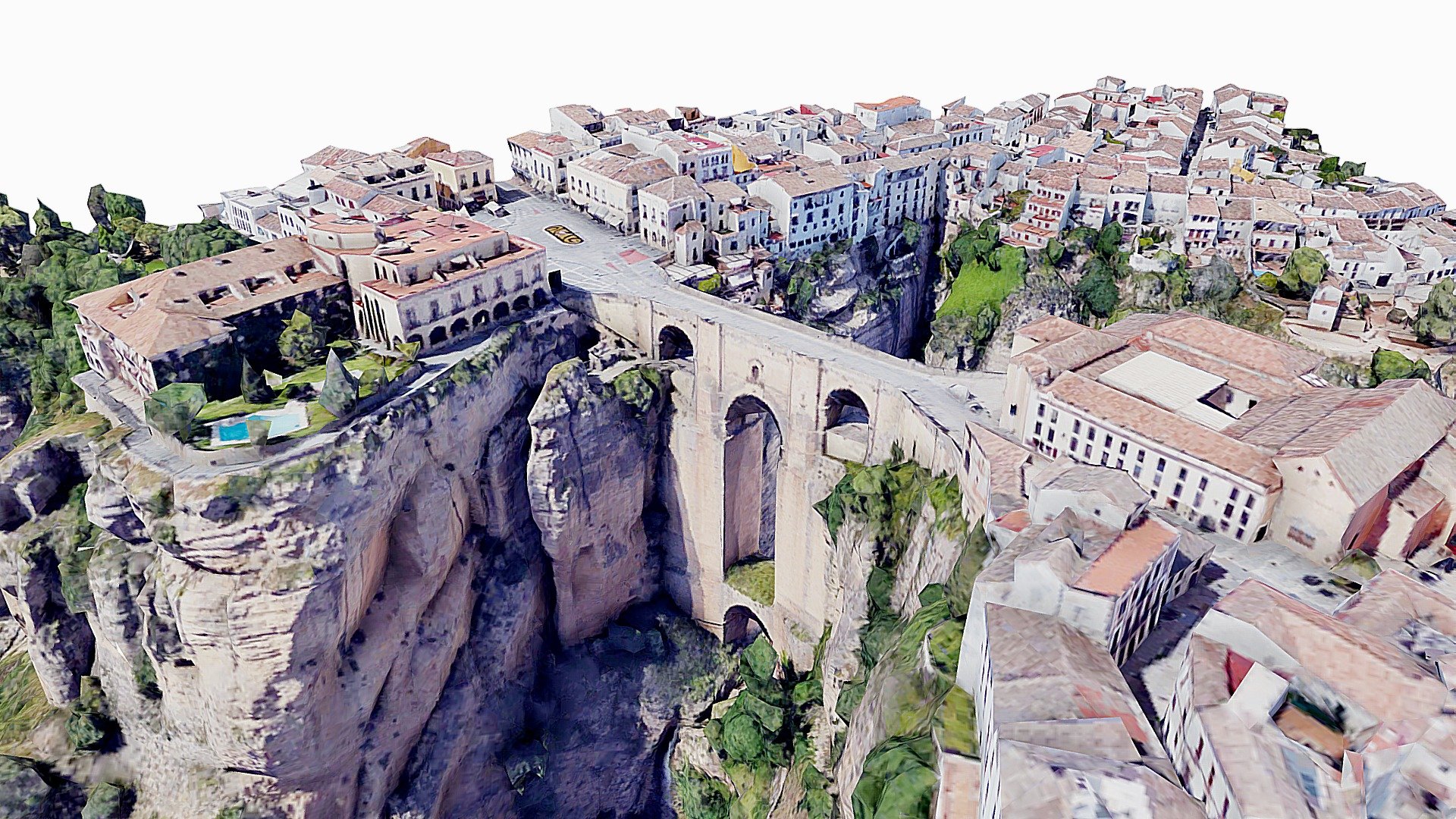 Ronda,bridge,cliff,scan,map,spain,canyon - 3D model by SENSIET ...