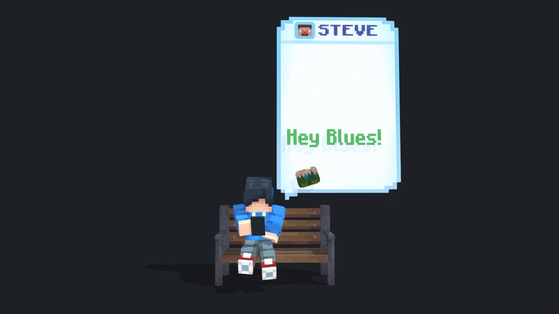 Texting with Steve - 3D model by blues8sbit (@bluesguy8sbit) [c0fc9e5 ...