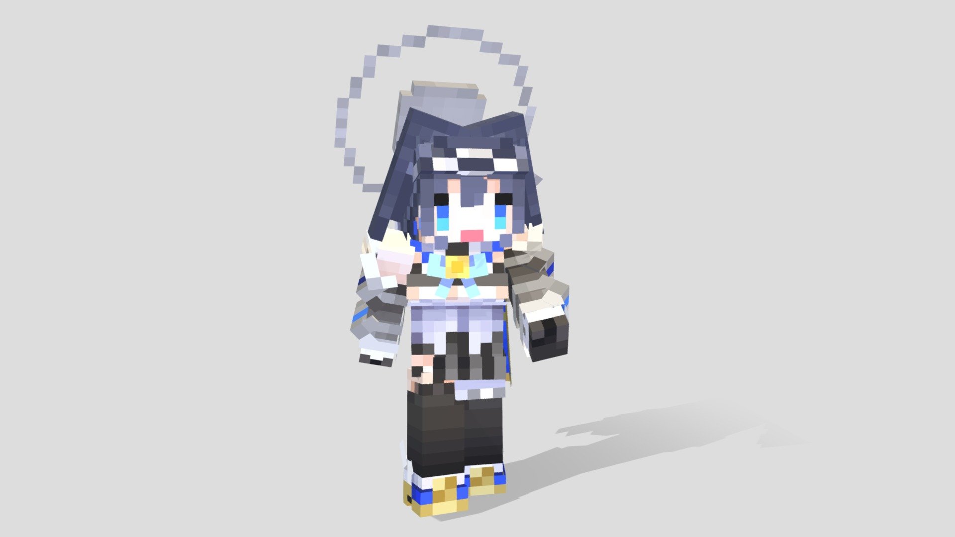 Ouro Kronii 2.0 (Download) - 3D model by NekuroMC [c0fdb16] - Sketchfab