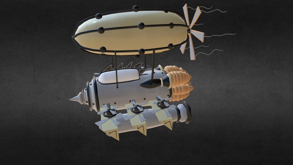 Steampunk Zepplin - Download Free 3D model by seysusan [c0fdc4f ...