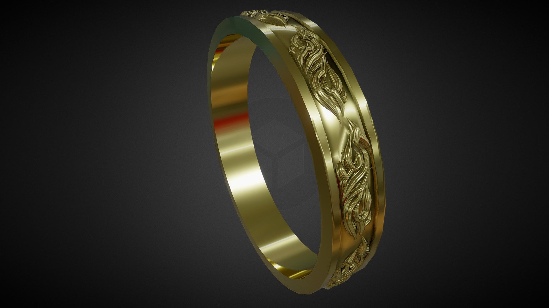 ring with pattern - Download Free 3D model by Jonathan Comonal ...