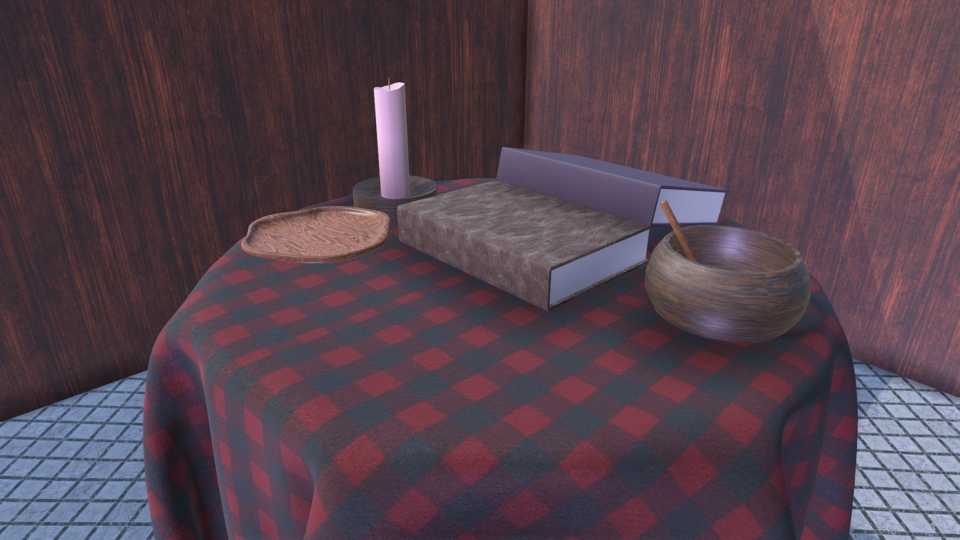 Table_Scene - 3D model by WilliamLopezII [c101066] - Sketchfab