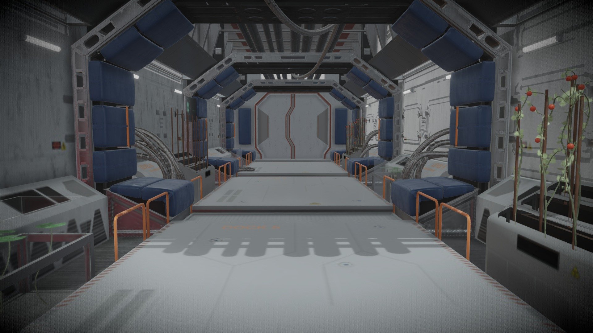 sci-fi_corridor - 3D model by convrseai [c101306] - Sketchfab