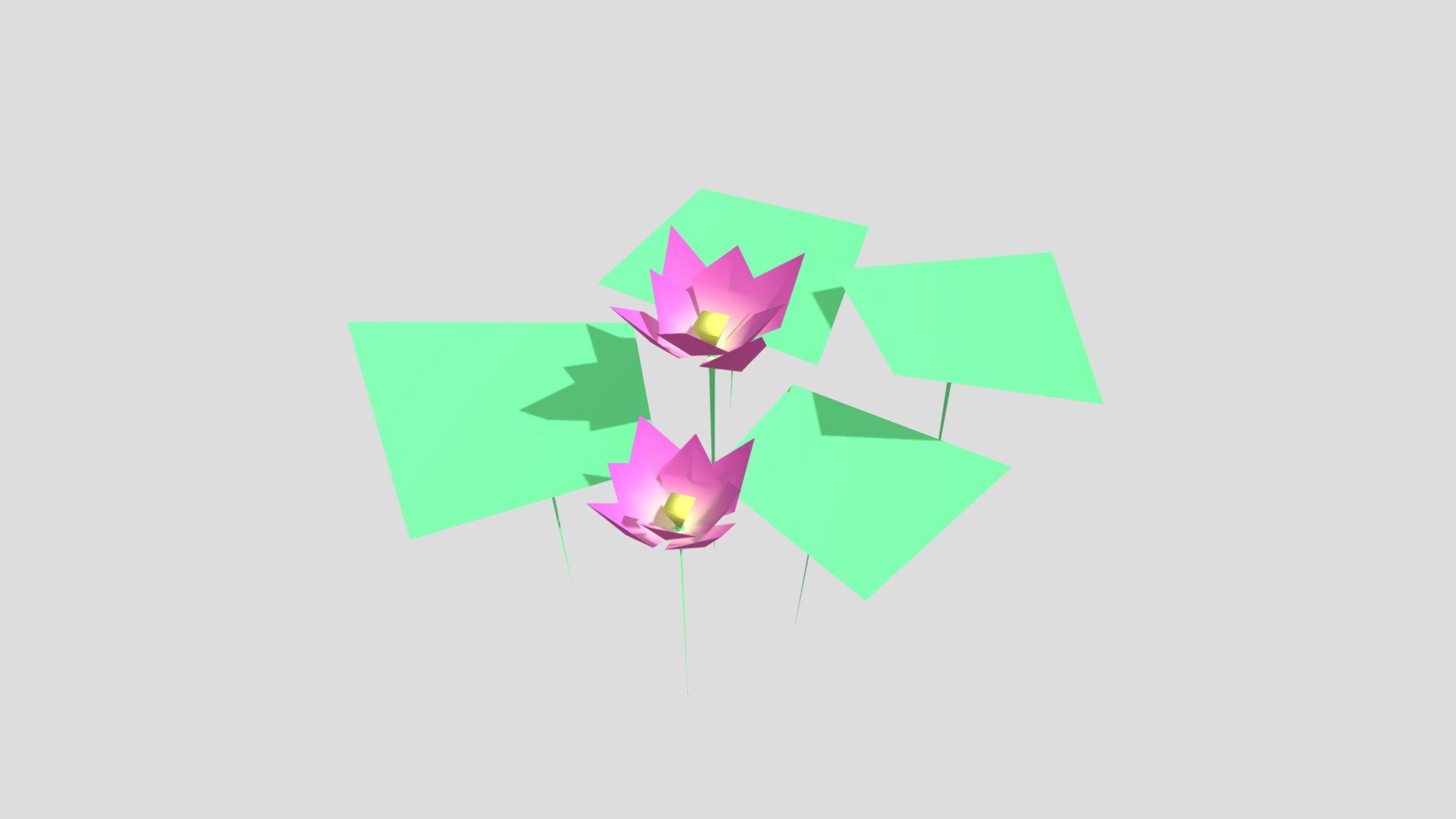 Lotus Flower - Low Poly - Download Free 3D model by ZukunJon [c101b93 ...