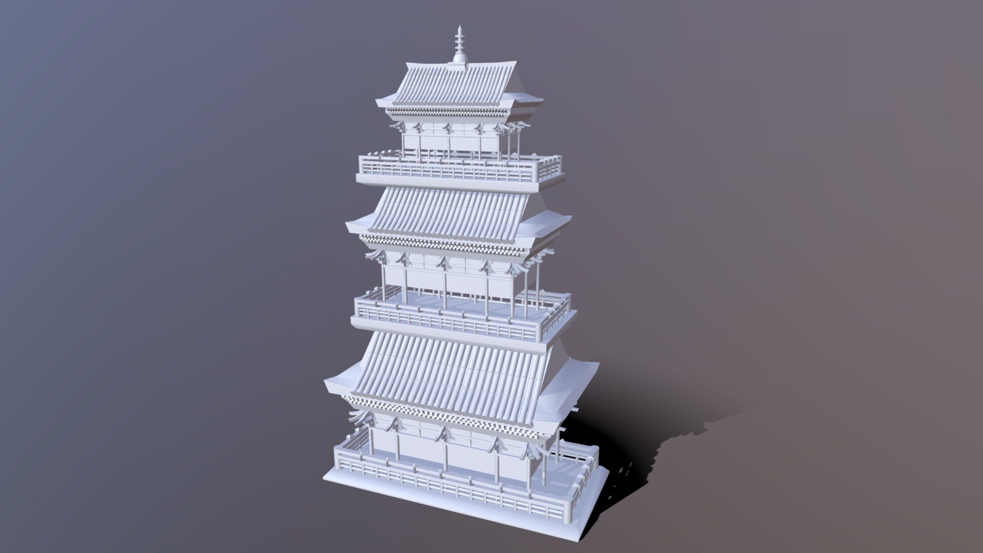 Japanese Temple - 3D model by alexnygaardandersen [c10704b] - Sketchfab