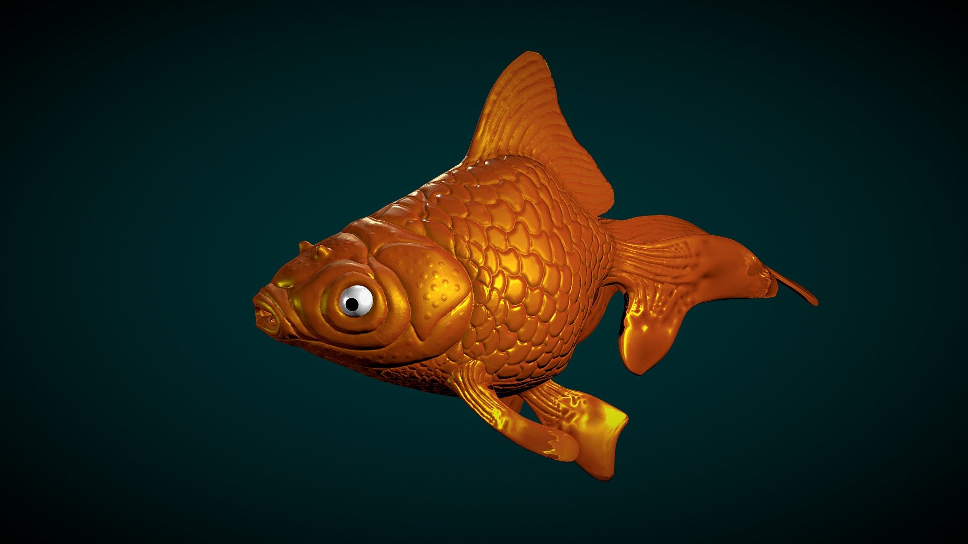 Golfish - 3D model by hernantron [c10708a] - Sketchfab