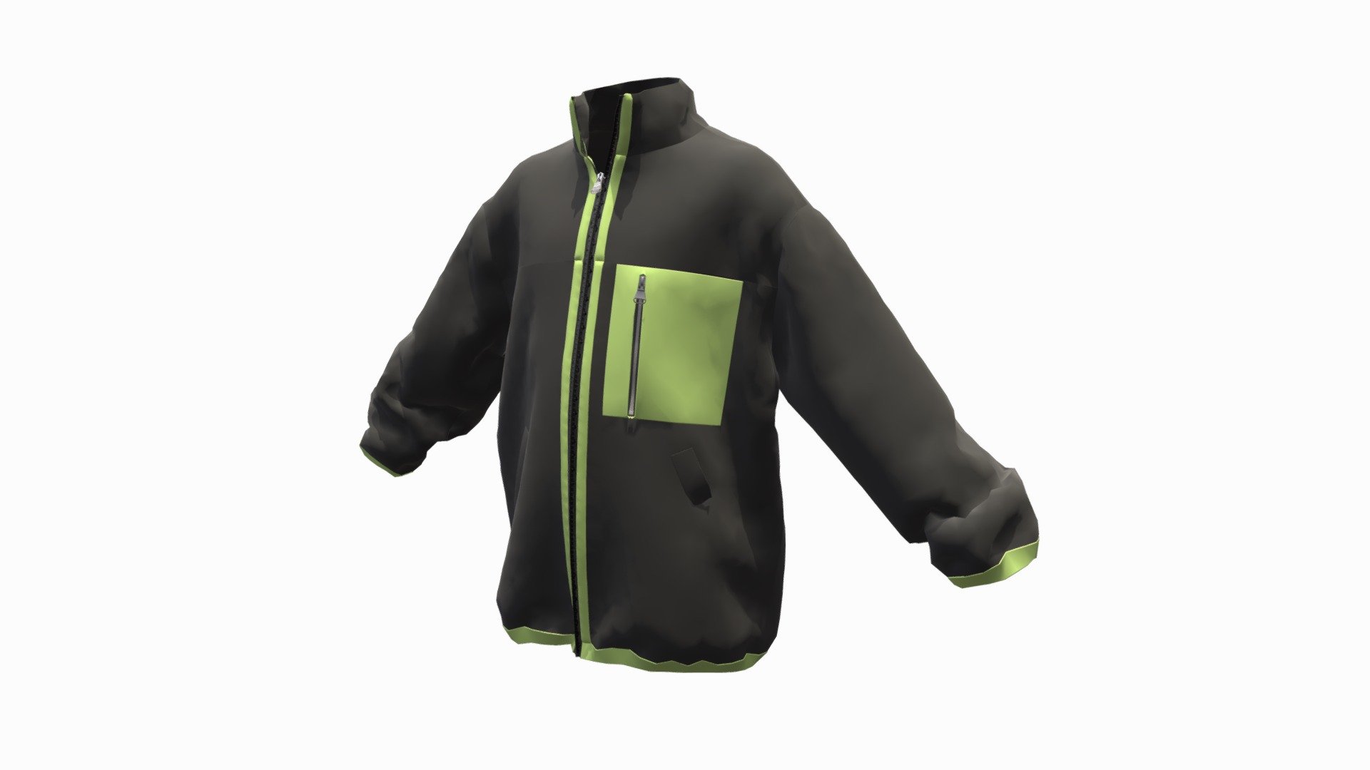 fleece-jacket - Download Free 3D model by funlab117 [c10807f] - Sketchfab