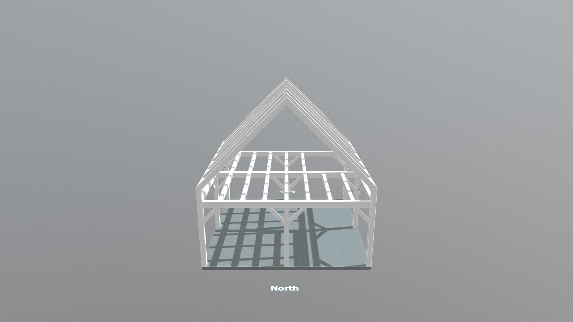 24' x 24' Timber frame - 3D model by Allan Robinson (@arobins2 ...