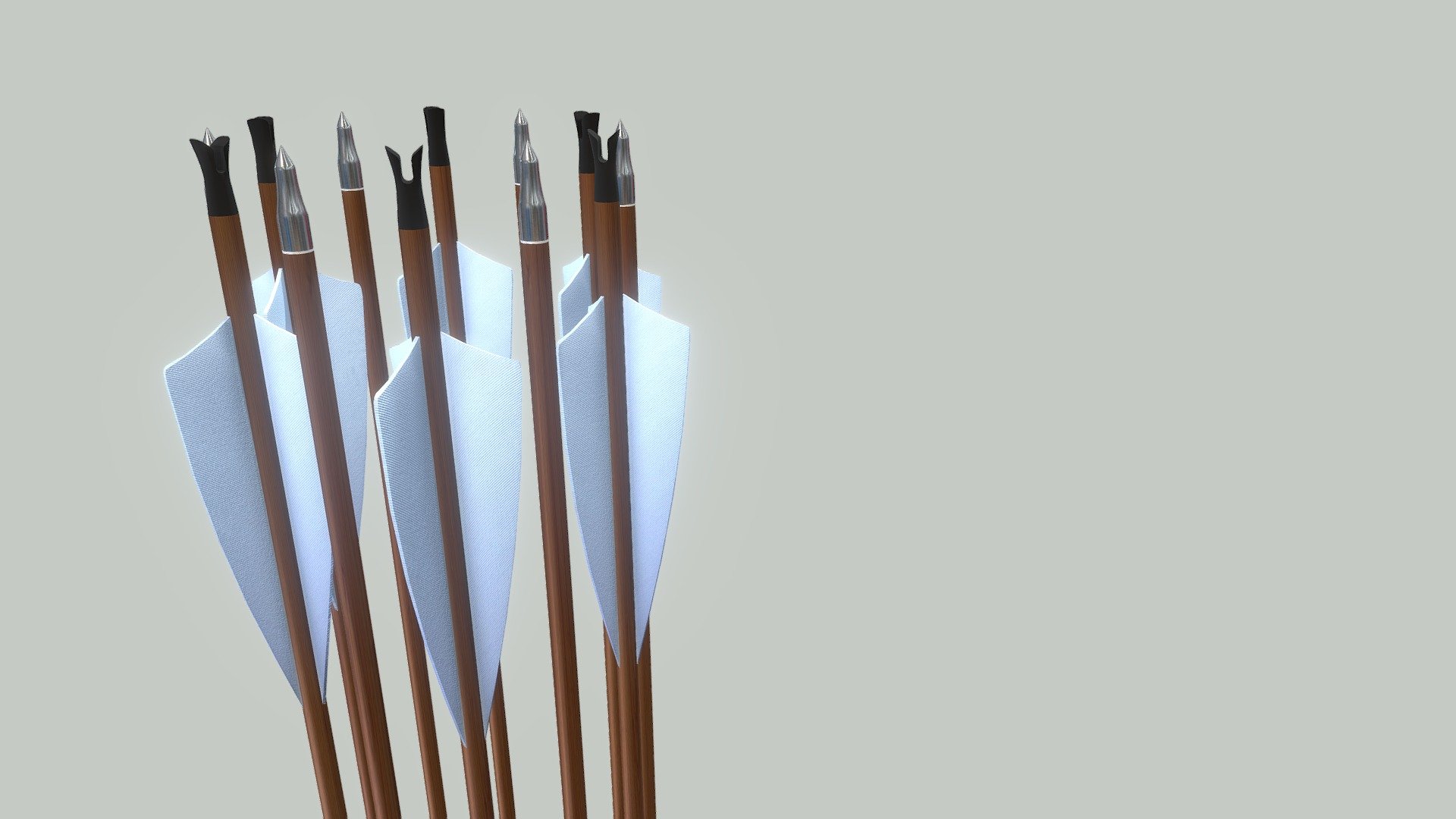 Modern Target Arrow | Quick Nock | Stainless tip - Buy Royalty Free 3D ...