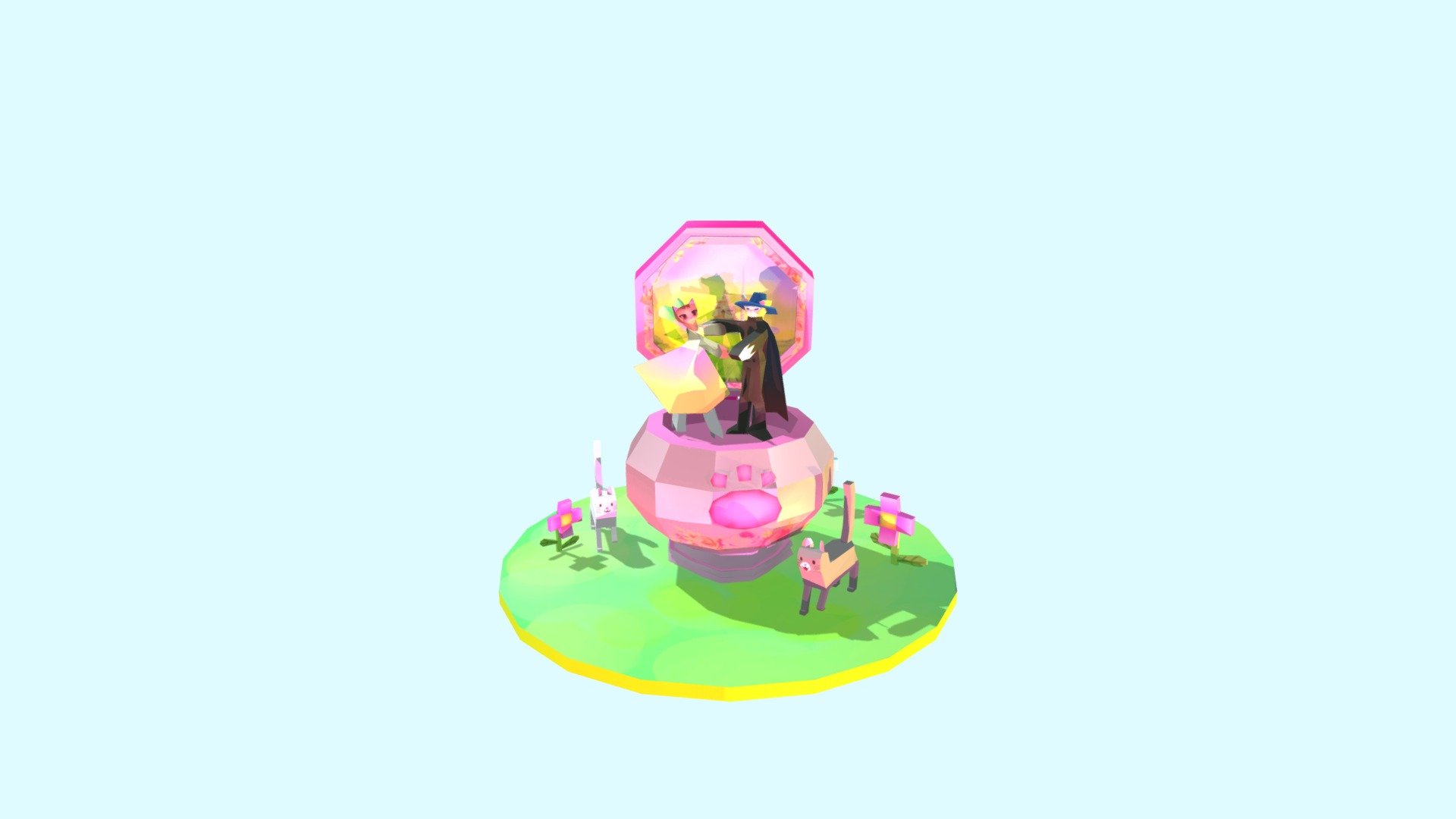 Musix Box, The Cat Returns - 3D model by lailablop [c10c59e] - Sketchfab