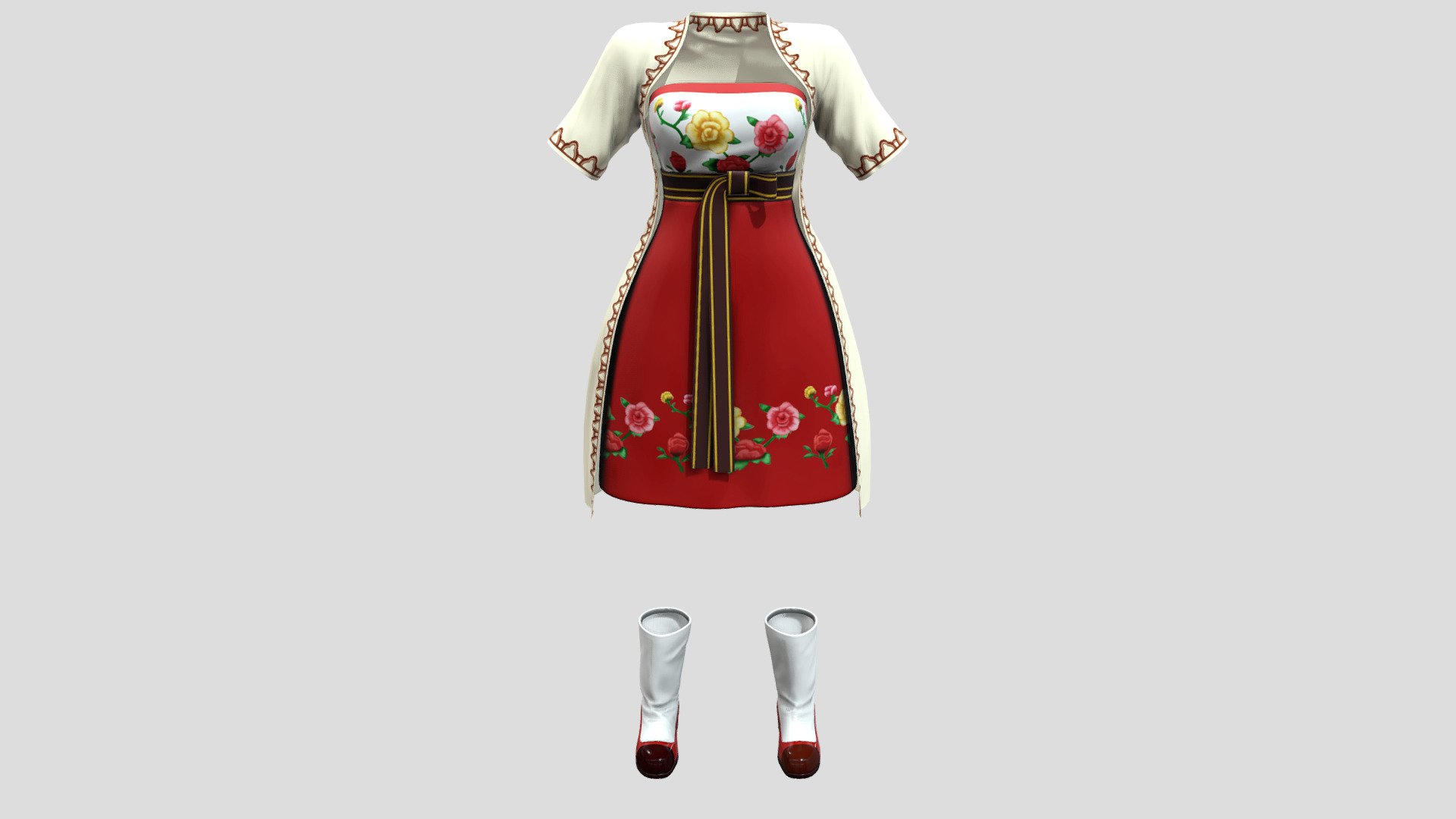 Female Anime Asian Character Outfit - Buy Royalty Free 3D model by 3dia ...