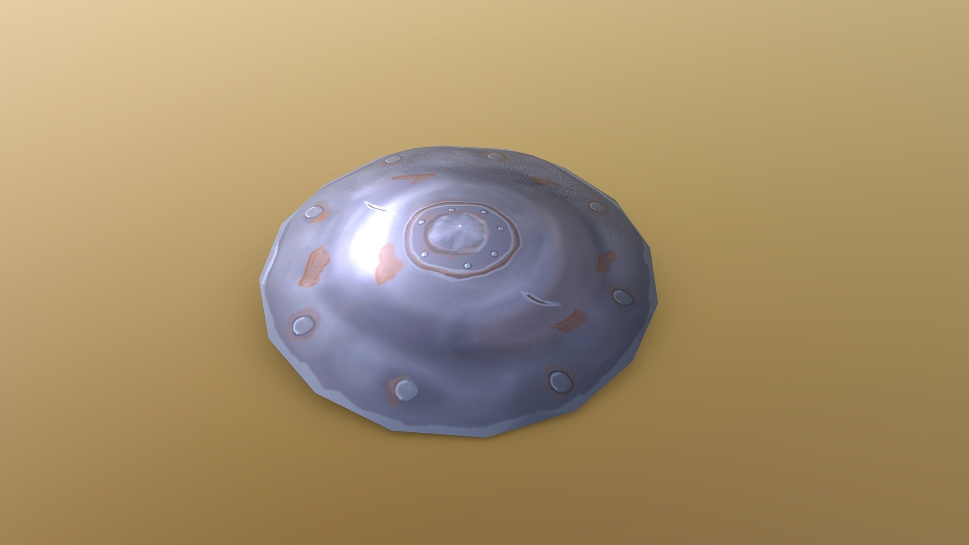 Hand Painted Iron Shield - Download Free 3D model by shtran [c10ce6f ...