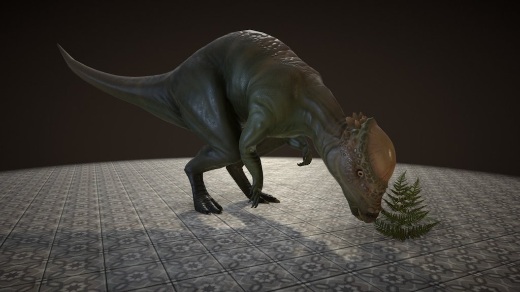 Pachycéphalosaurus - 3D model by LowSeb [c10ddce] - Sketchfab