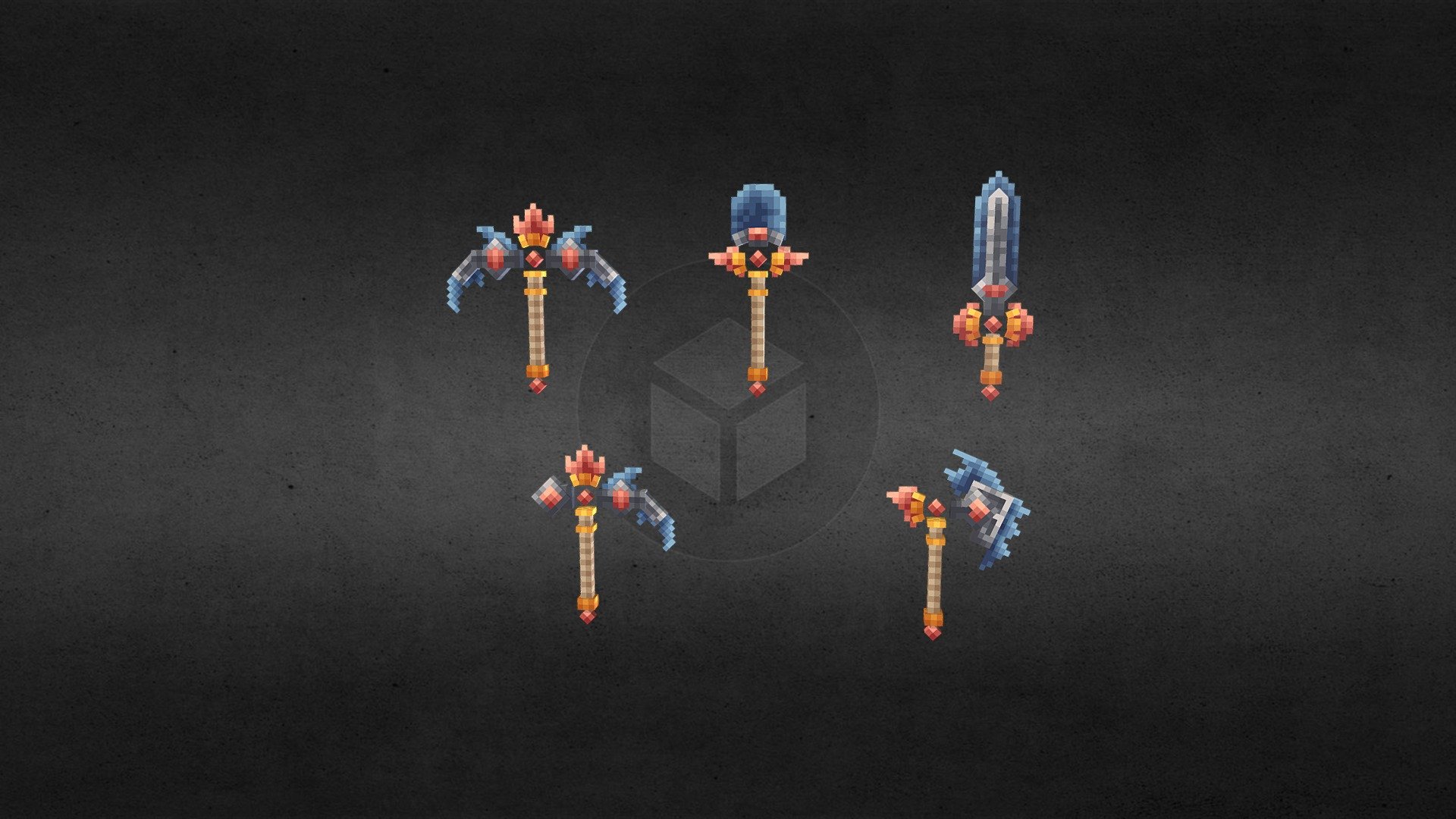 Sapphire Set V1 - 3D model by Almond (@Almond1) [c10e6f0] - Sketchfab