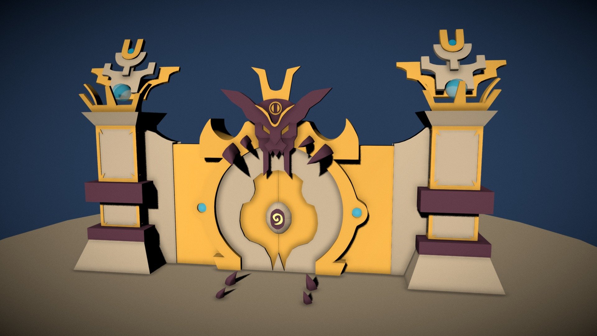 Heroes of the Storm Gate (3D Concept) - 3D model by Wesley Shang ...