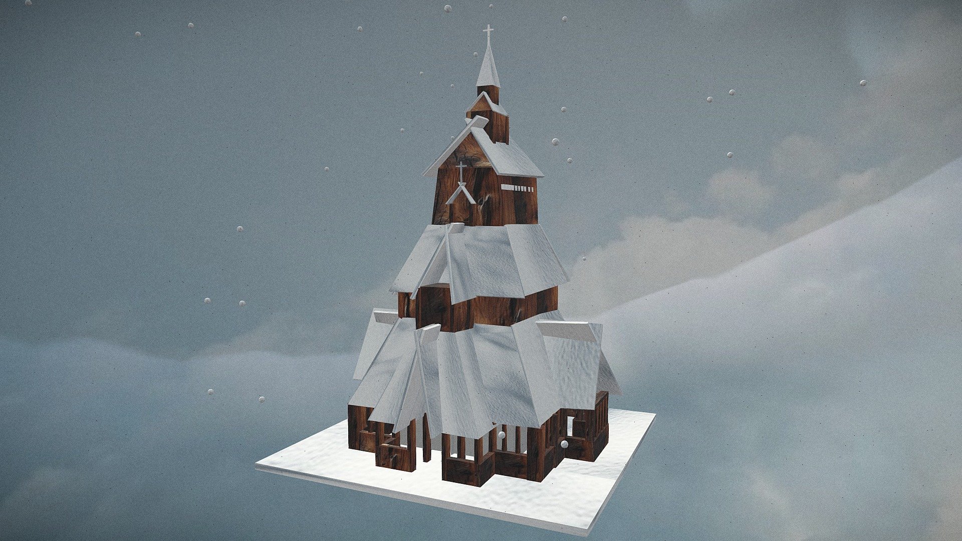 Viking Church Diorama - 3D model by Elly Filipic (@ellyfilipic ...