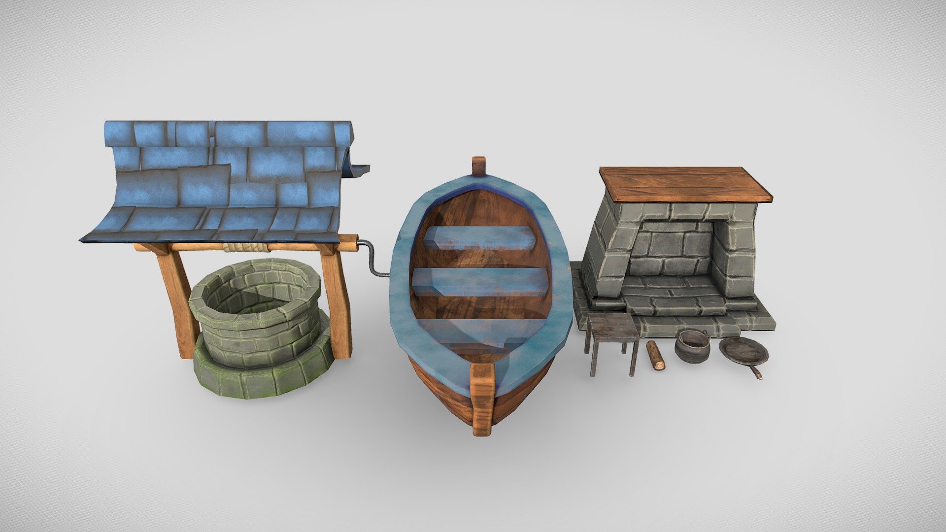 Rustic Decor Props 2 - Buy Royalty Free 3D model by Elizabeth P ...