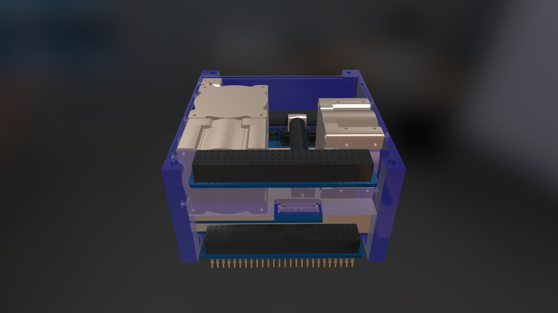 CUBE ADCS GEN2 3U - 3D model by BARZILAI [c115748] - Sketchfab