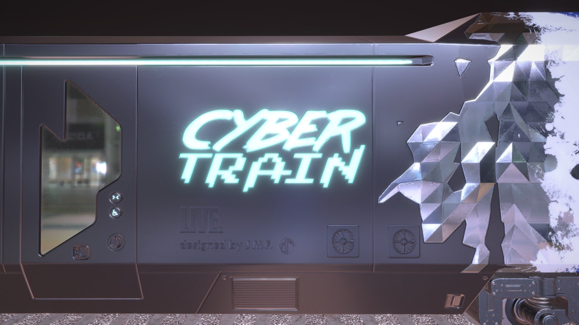 Cyber Train - 3D model by fubax [c116c73] - Sketchfab