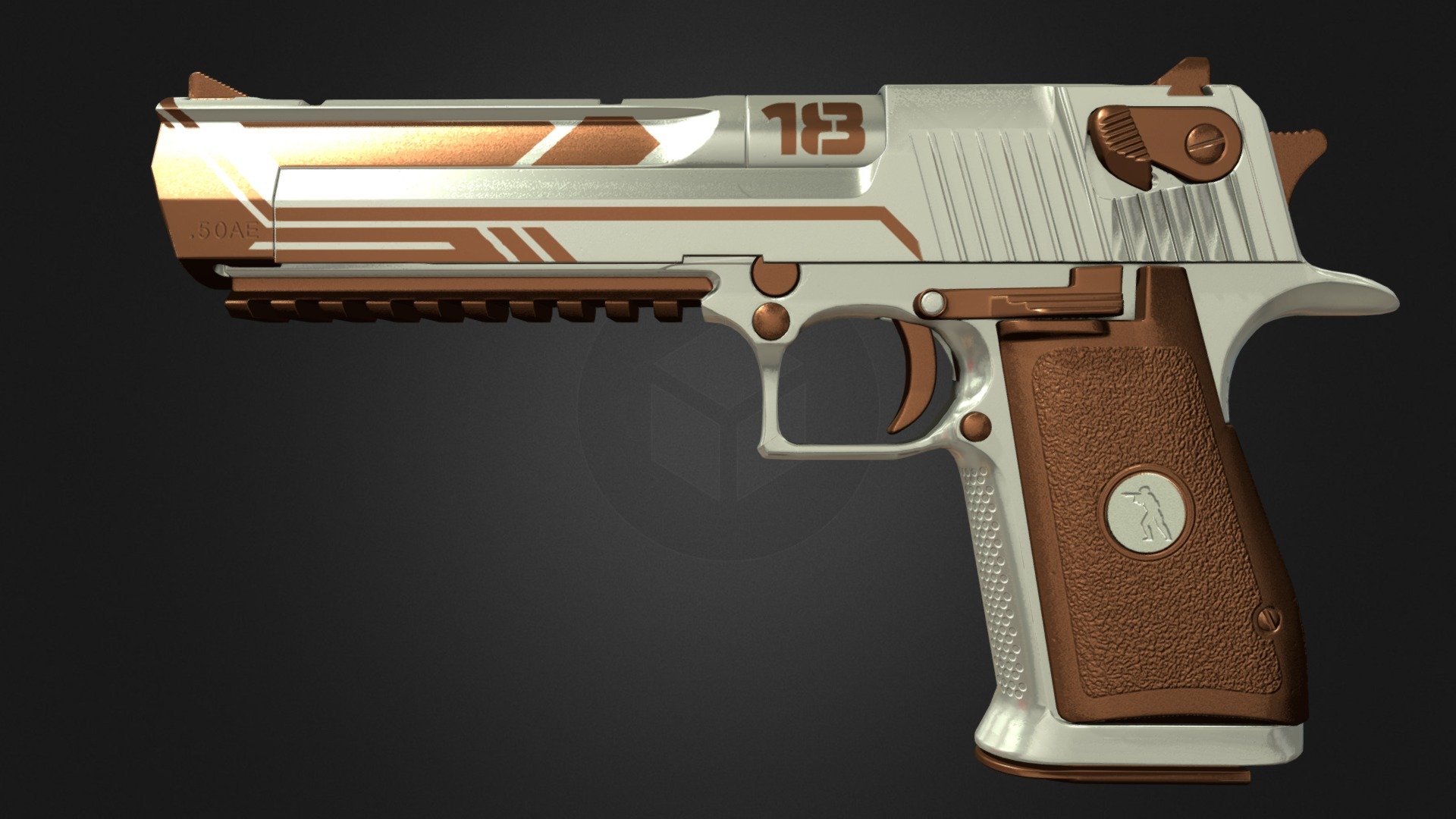 Deagle | Mocha Spade - 3D model by GodzeraPlays [c116ccf] - Sketchfab