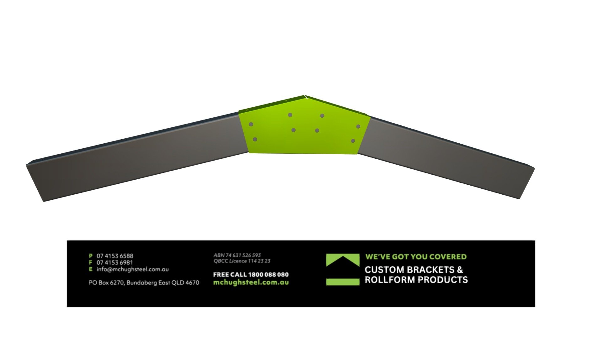 DWG070 C150 15 Deg Apex Bracket MCHUGH STEEL - 3D model by mchughsteel ...