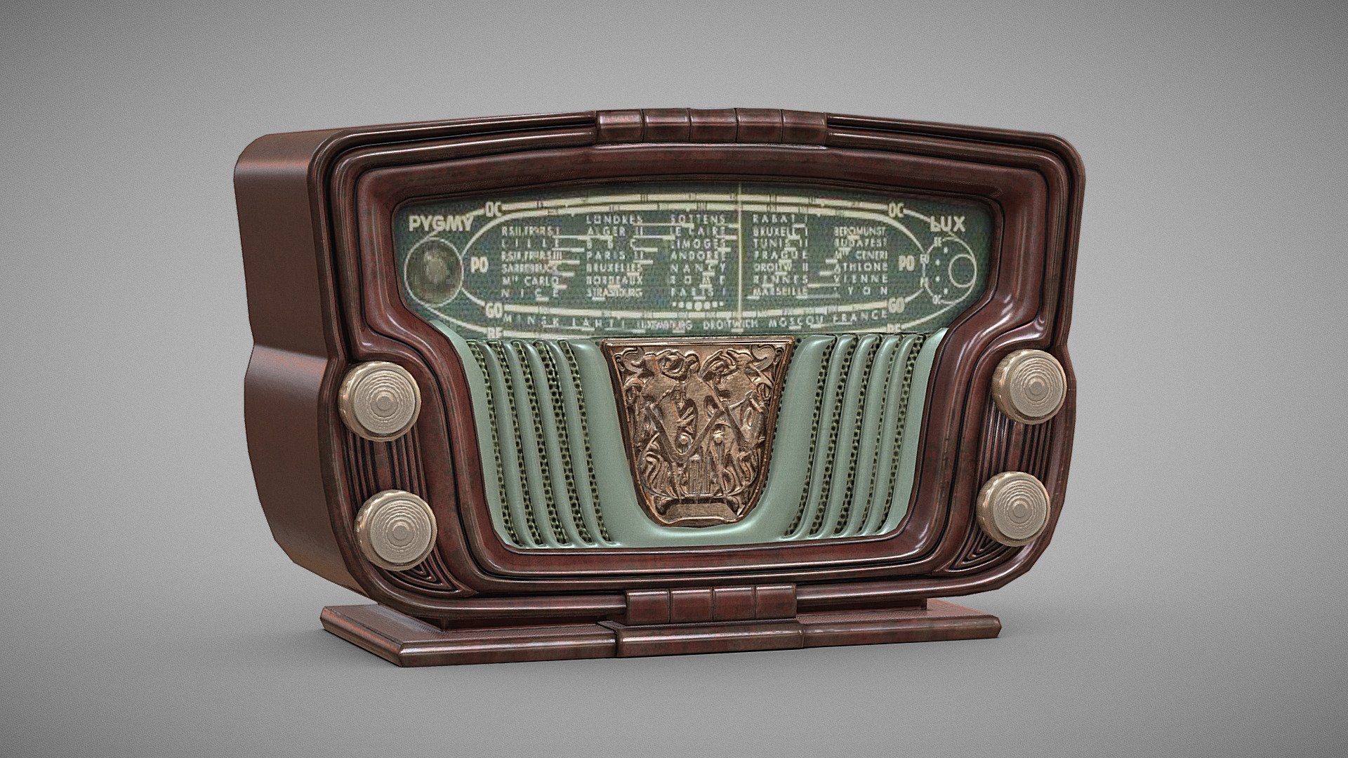 Pygmy Lux Vintage Radio - Buy Royalty Free 3D model by Tom Seddon ...
