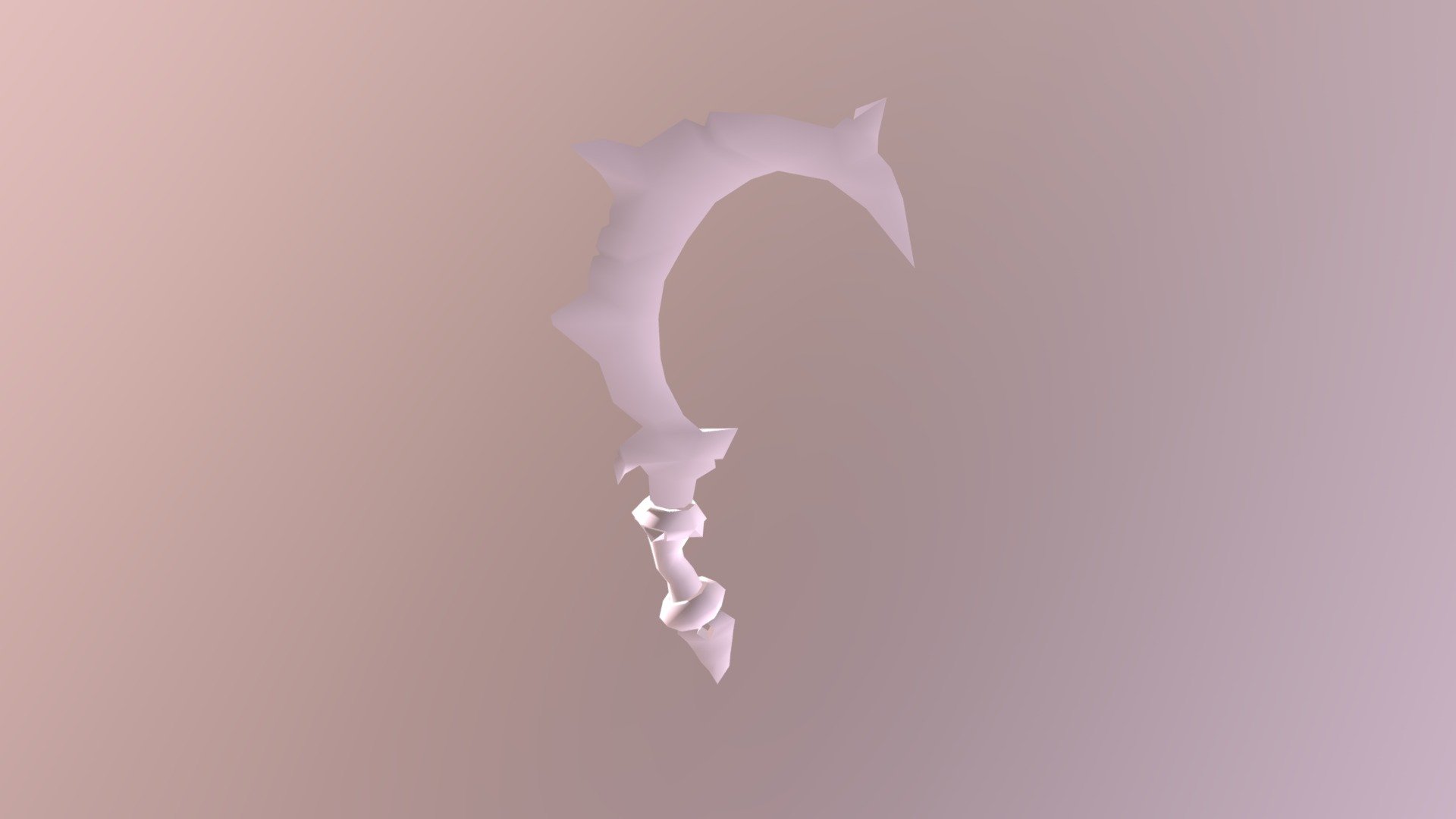 Low Poly Sickle - William Glover - 3D model by wglover2 [c118732 ...