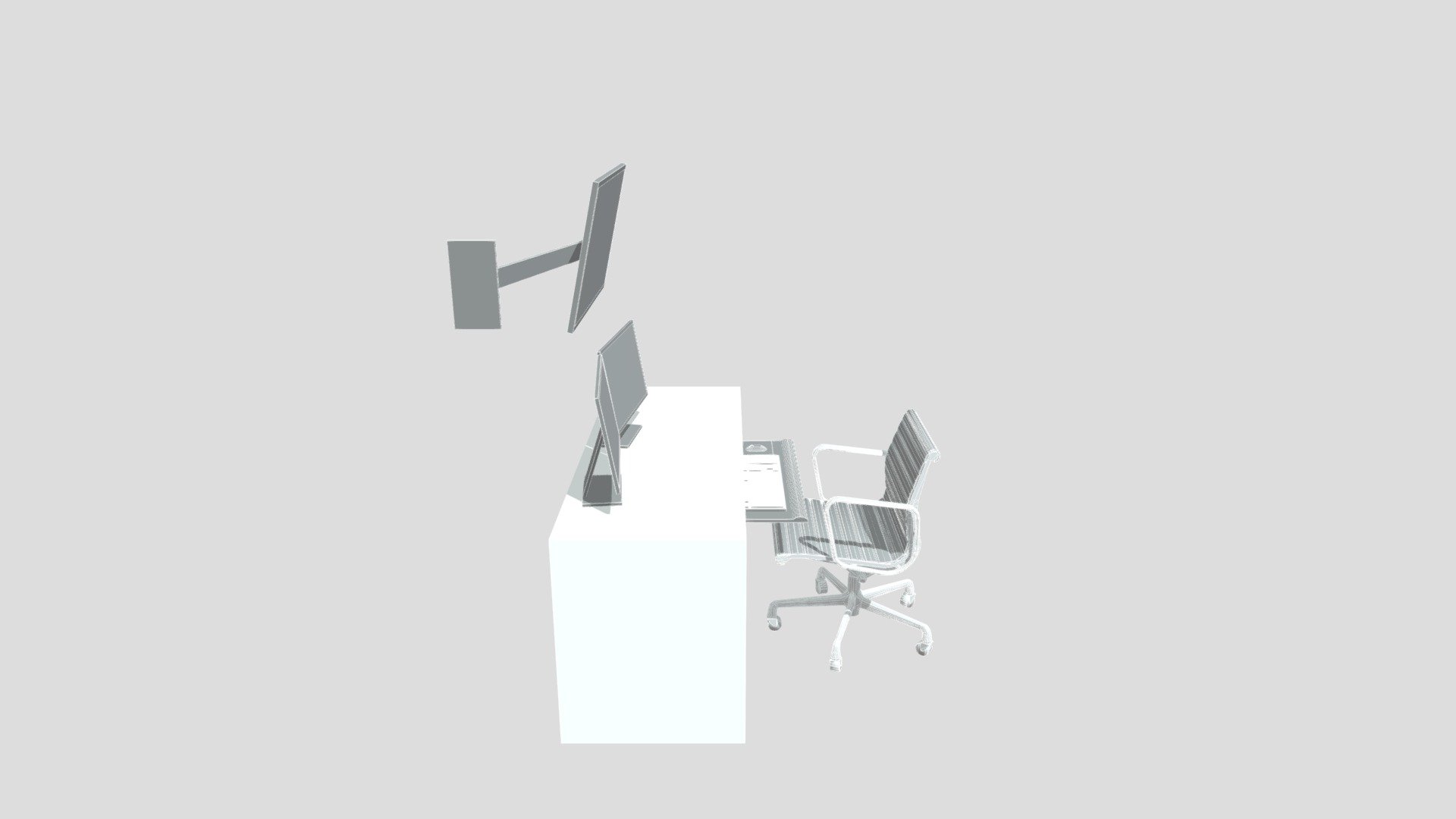 Workdesk (alpha) - 3D model by qdoankz [c1189e1] - Sketchfab