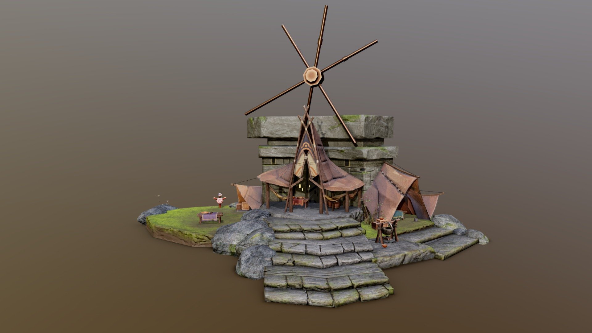 Wandering Merchant Relic流浪商人遺跡 - 3D model by raystudent2 [c11aee6 ...