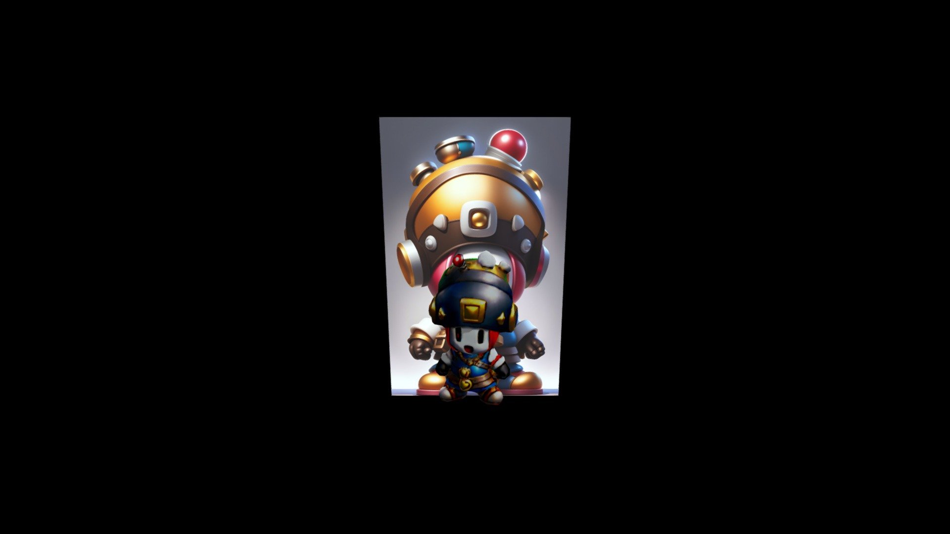 a toy with a helmet on it, bomberman, 3 d render - Download Free 3D ...