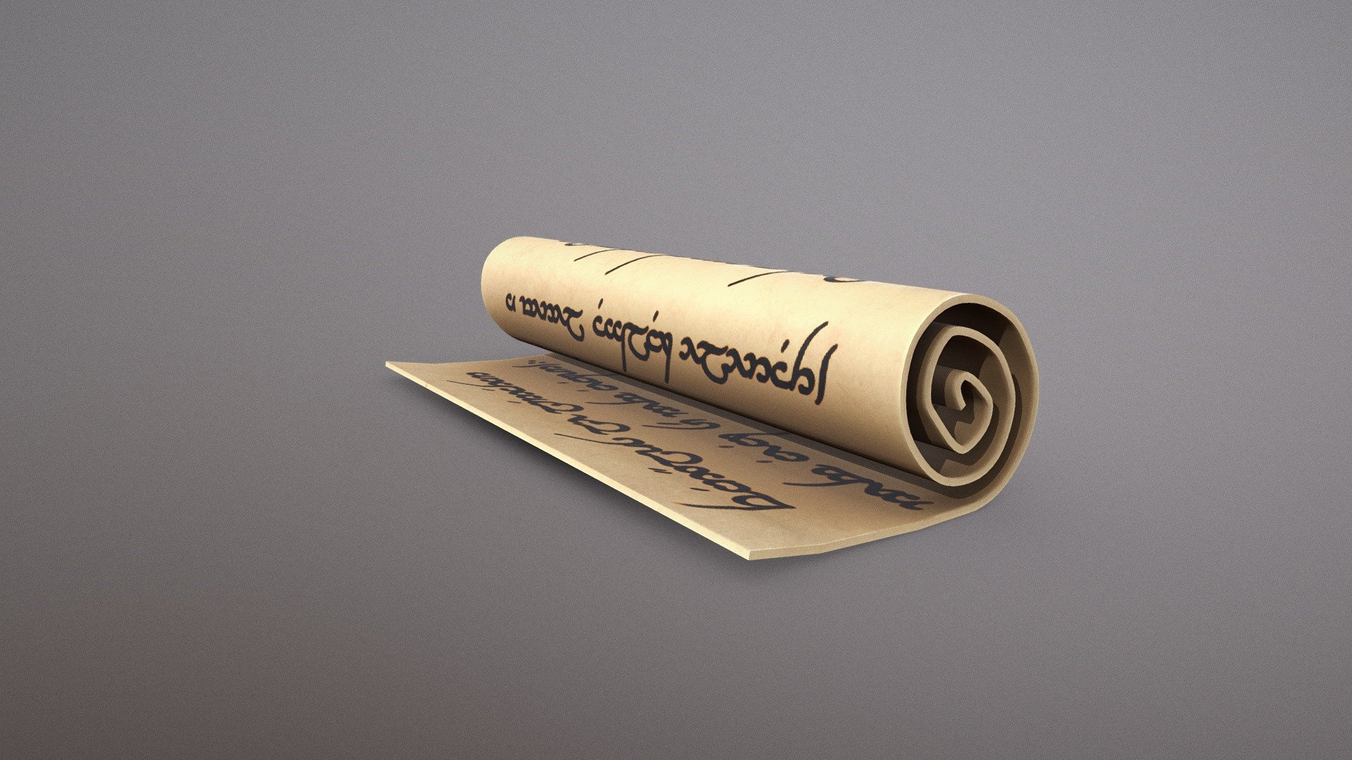Wizard_Table_Scroll - 3D model by necaneca [c11c3b3] - Sketchfab